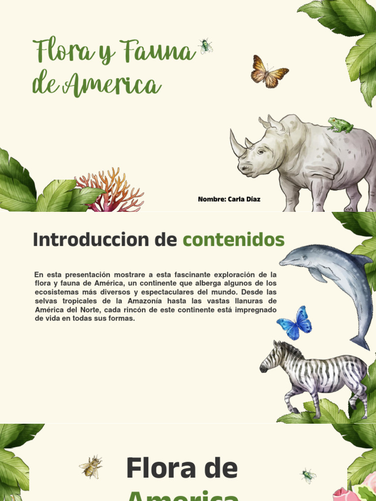 Diversidad de Flora y Fauna en América | PDF | Américas | Ciencias de ...