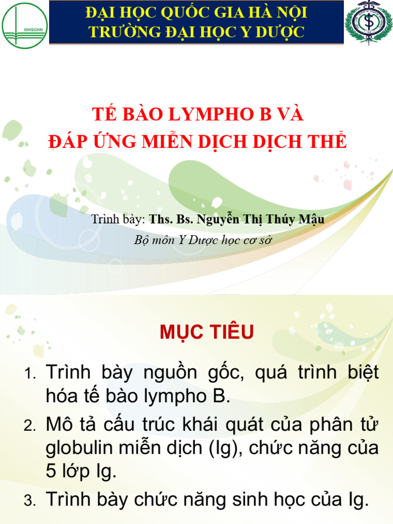 5.Tế Bào Lympho B Và DUMD Dịch Thể | PDF