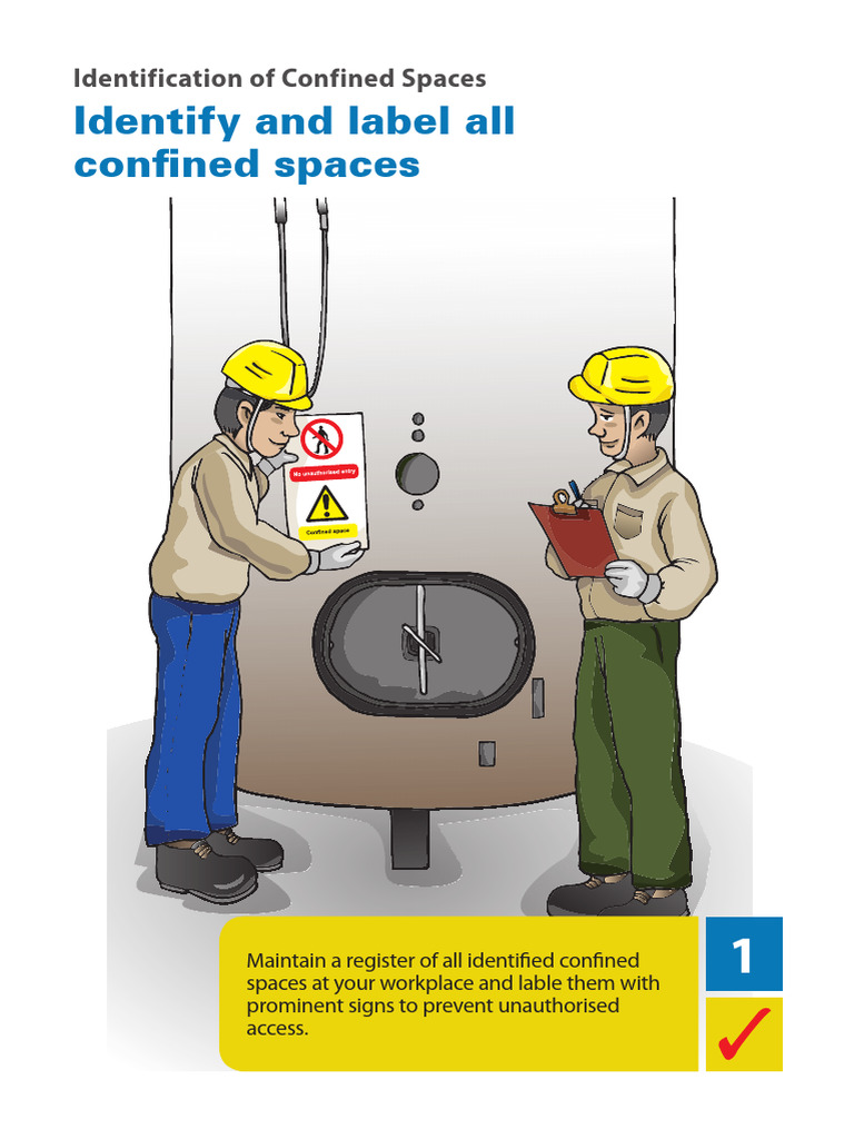 Identification of Confined Spaces What is Confined Space Safety | PDF ...