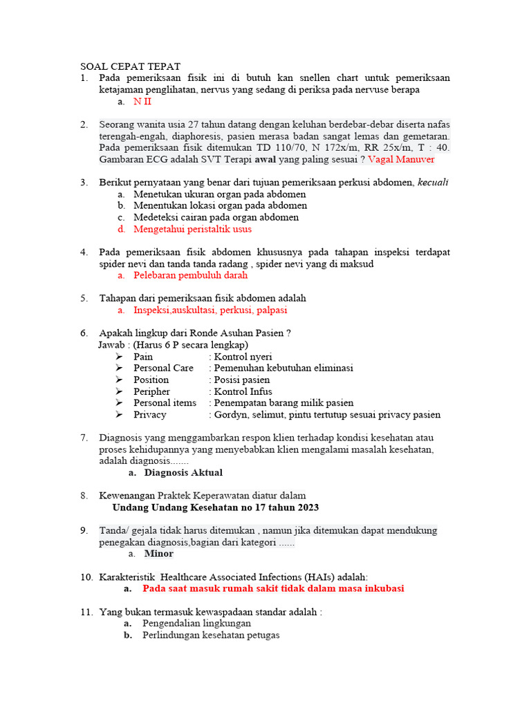 Soal Siapa Cepat 50 Penyisihan Mitra KLG | PDF | Kesehatan Holistik