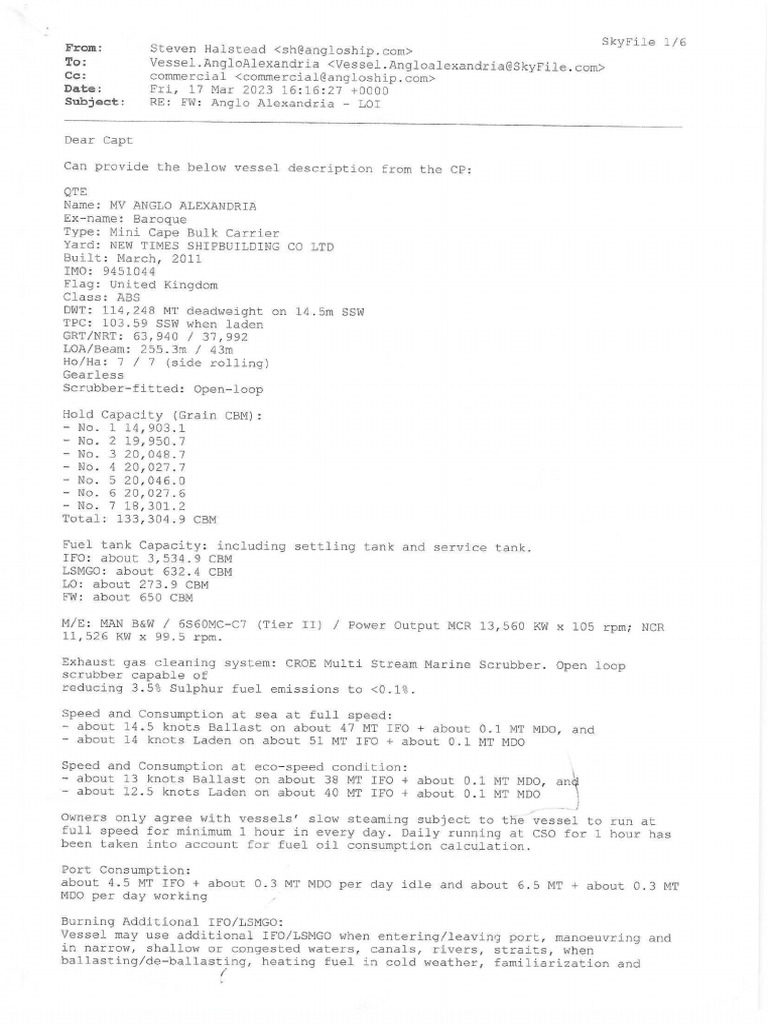 AA - Ships Description | PDF
