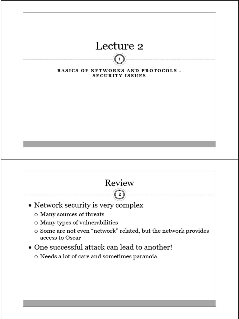Network Protocols and Security Basics | PDF | Transmission Control ...