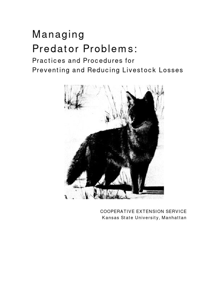 Livestock Predator Management Guide | PDF | Sheep | Coyote