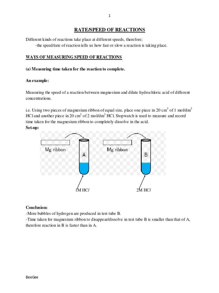 RATE | PDF | Reaction Rate | Chemical Reactions