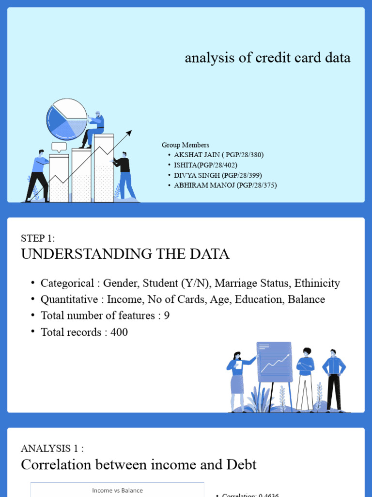 Analysis of Credit Card Data | PDF