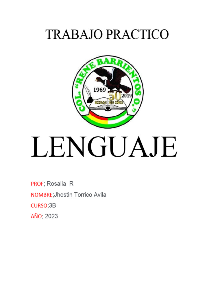 Trabajo Practico Lenguaje 3 | PDF | Amor