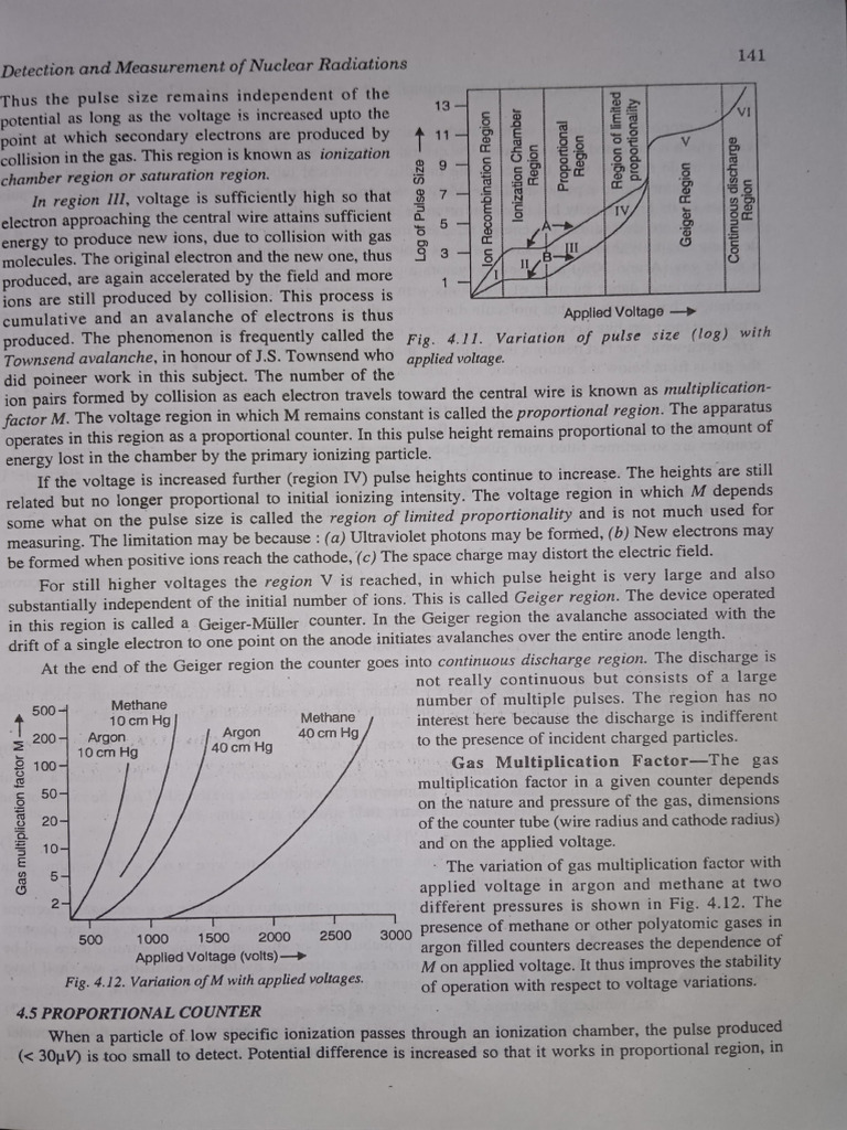 Proportional Counter and Gas Multiplication | PDF | Ionization ...