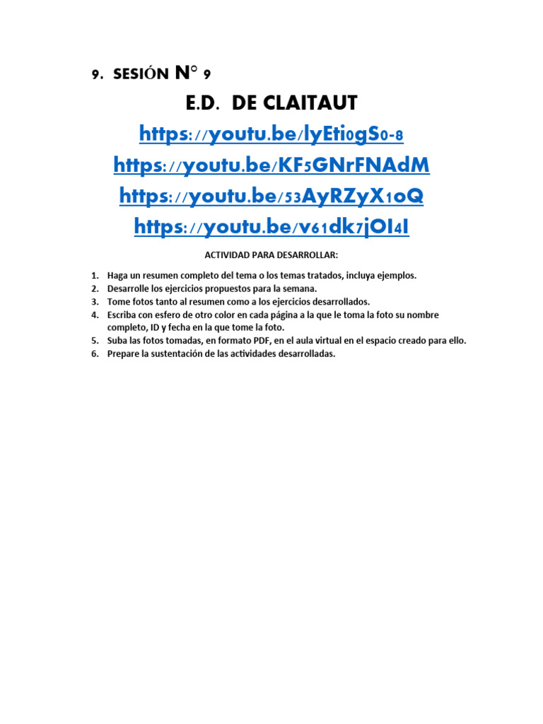 S10-Ed de Clairaut | PDF