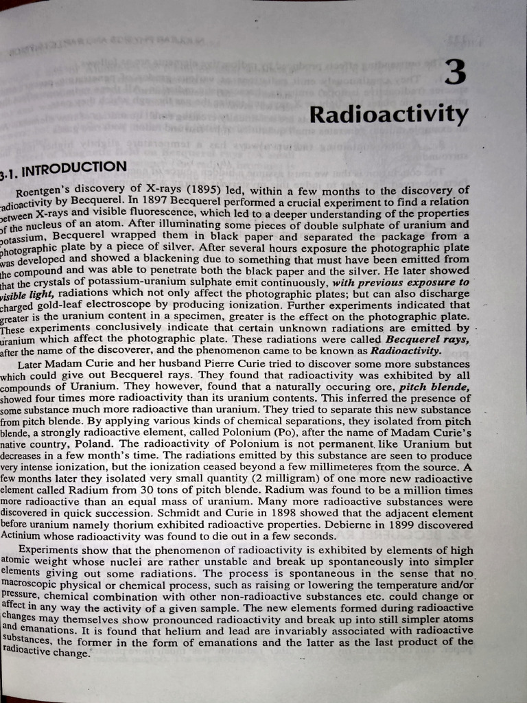 Radioactivity | PDF