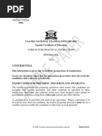 Uneb Uce Biology P1 2024 | PDF