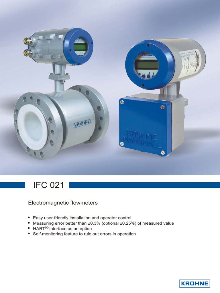 Krohne IFC 021 Flow Meter Manual | PDF | Telecommunications Equipment ...