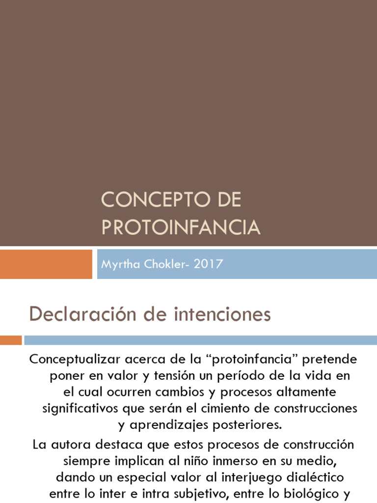 Protoinfancia | PDF | Psique (psicología) | Las emociones