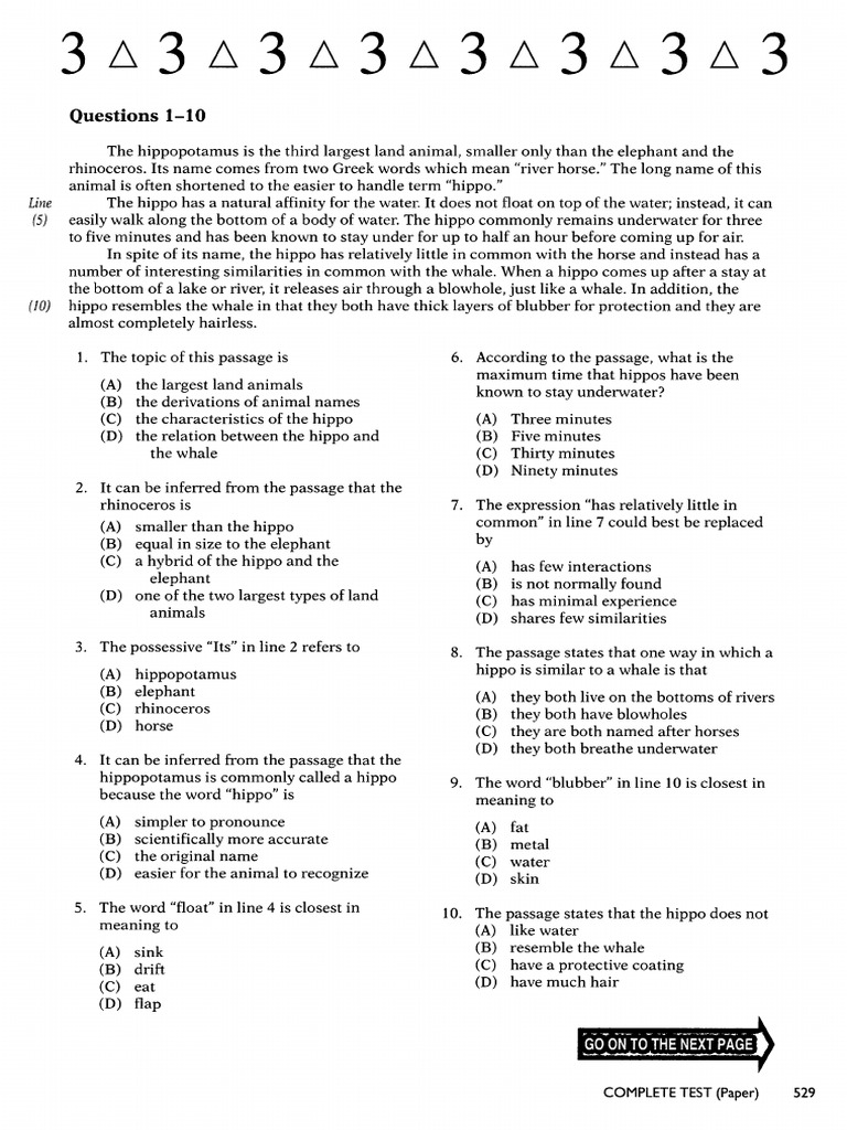 R 11 - Reading Complete Practice Test 1 | PDF