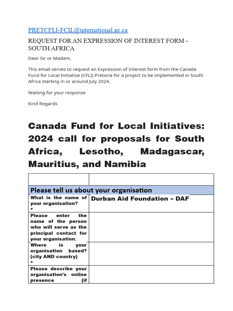 0 Expression of Interest Form | PDF | Refugee | Right Of Asylum