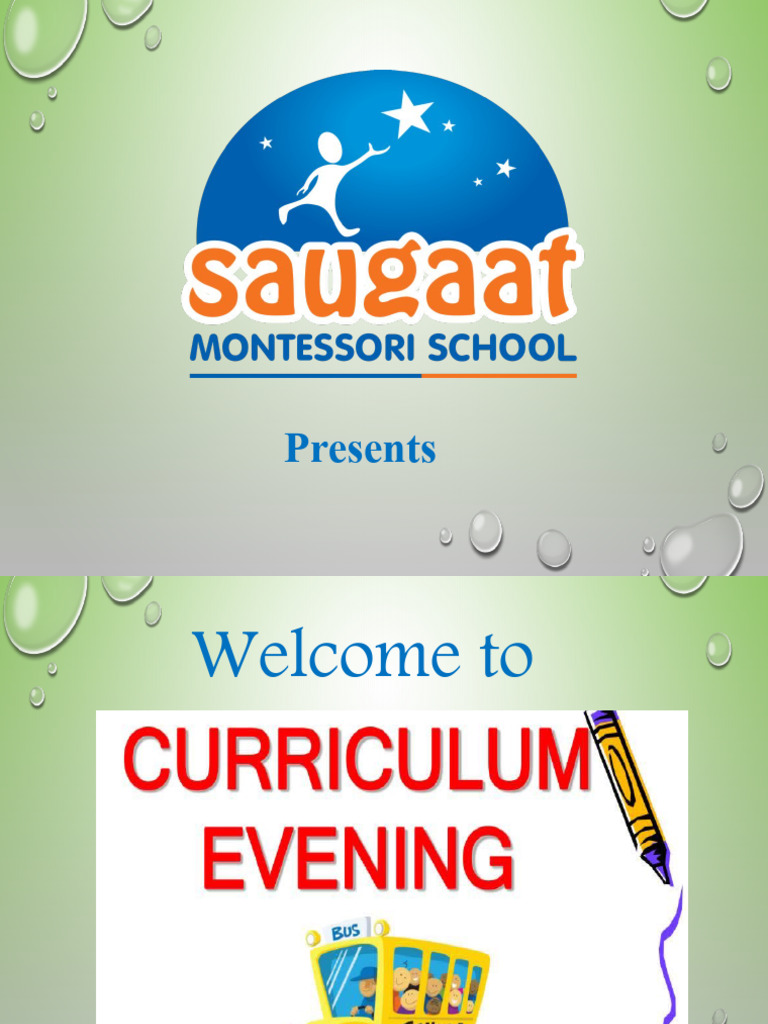 Curriculum Evening Pre I | PDF | Montessori Education | Methodology