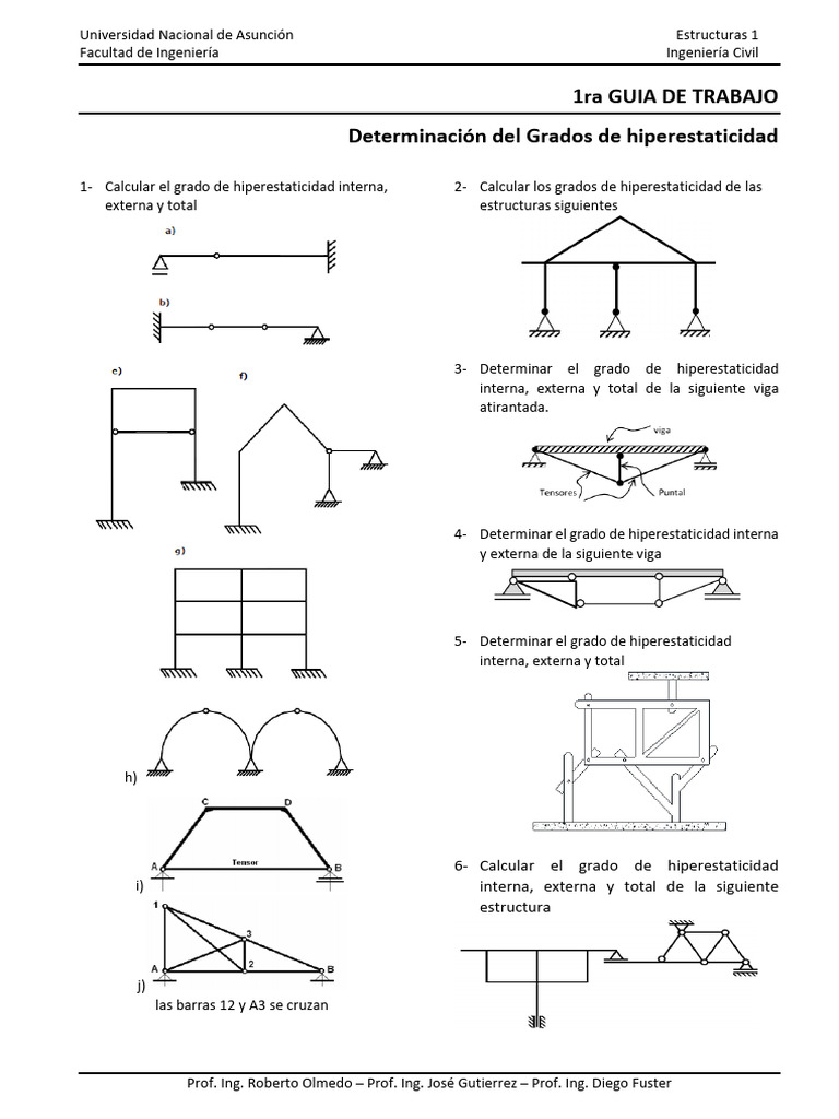 1_Guía_Grados_de_Hiperestaticidad | Descargar gratis PDF | Ingeniería ...