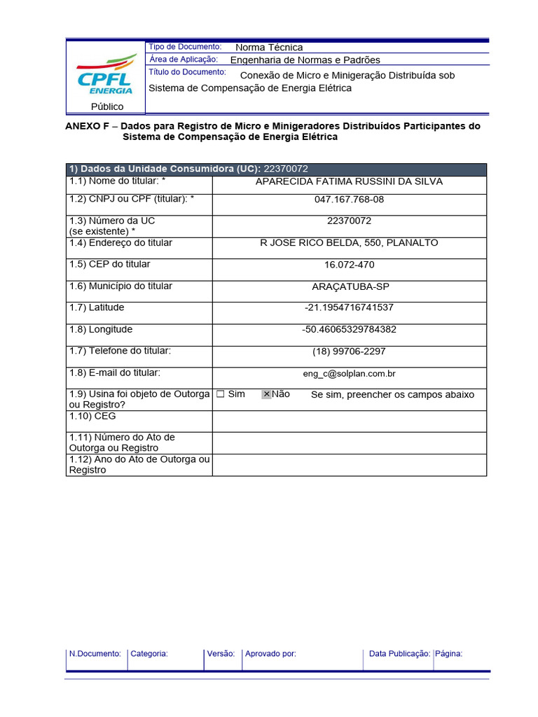 ANEXO F-Atualizado | PDF | Energia elétrica | Metrologia
