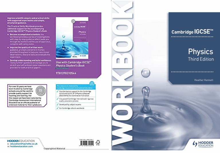 Cambridge IGCSE Physics Workbook Heather 1x | PDF