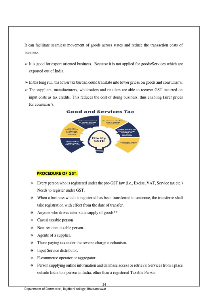GST-final-project | PDF | Value Added Tax | Taxes