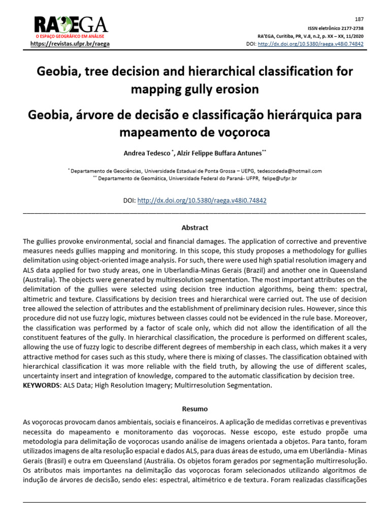 Geobia Tree Decision and Hierarchical CL | PDF | Image Segmentation ...