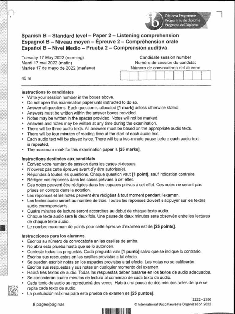 Comprensión Auditiva | PDF