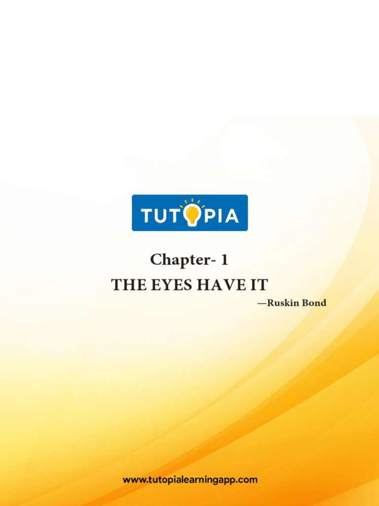 The Eyes Have It: A Short Story Overview | PDF