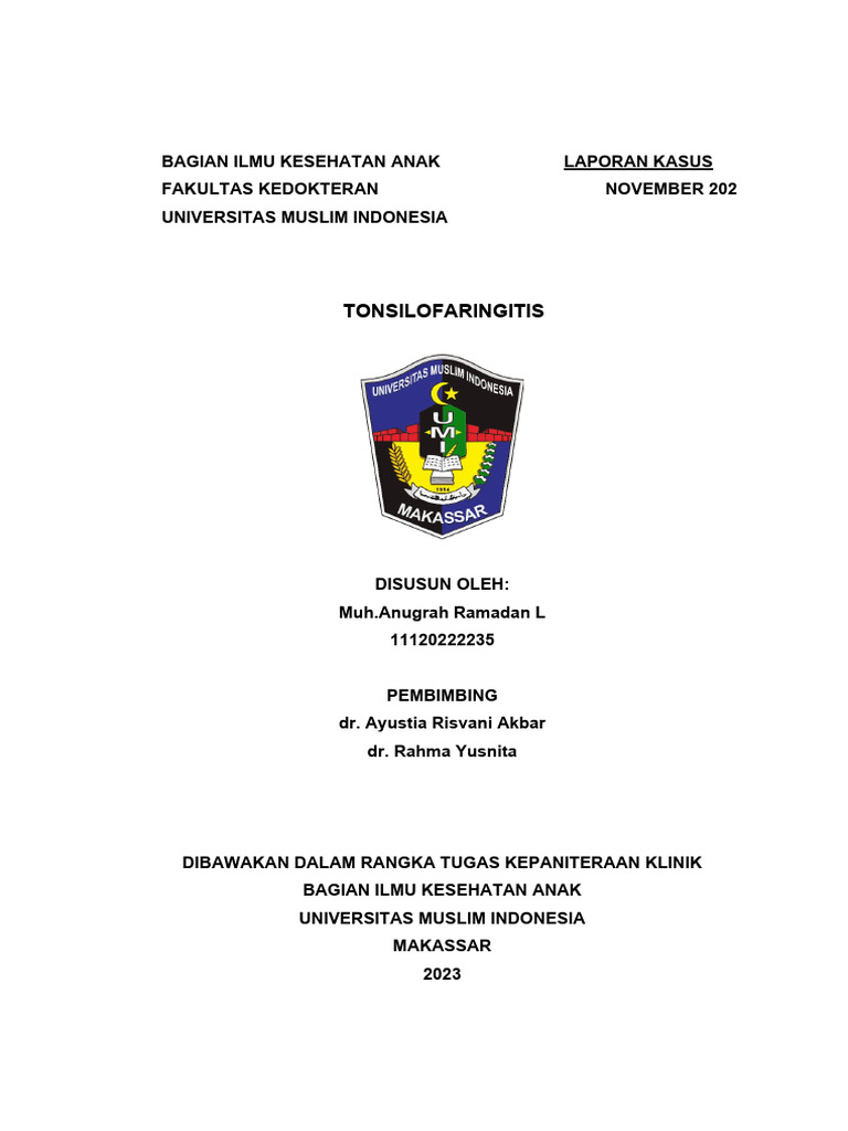 Diagnosis dan Penanganan TFA Anak | PDF