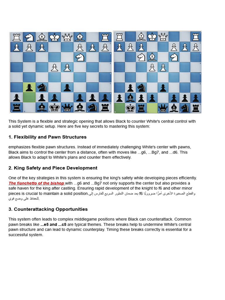 Pirc Defence d6 - Indian Defence Cf6 | PDF | Traditional Board Games ...