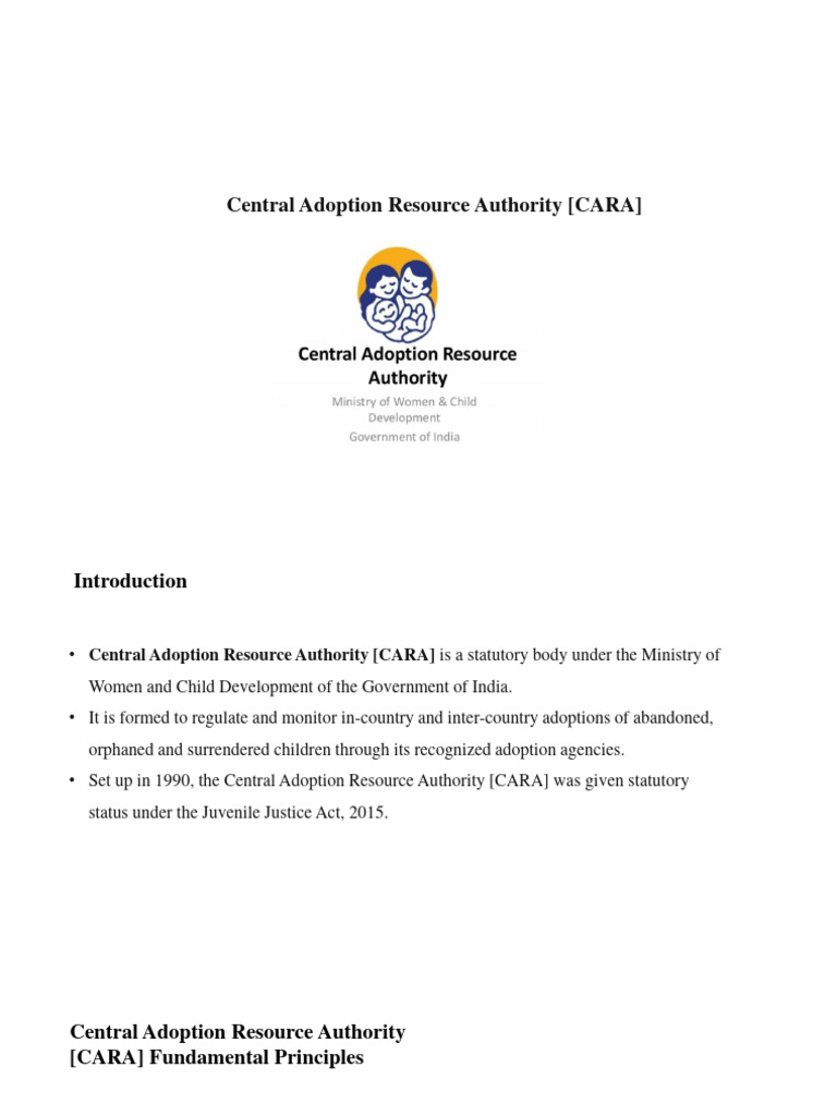 CARA | Download Free PDF | Adoption | Stepfamily
