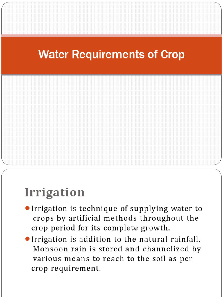 Hwre | PDF | Irrigation | Soil