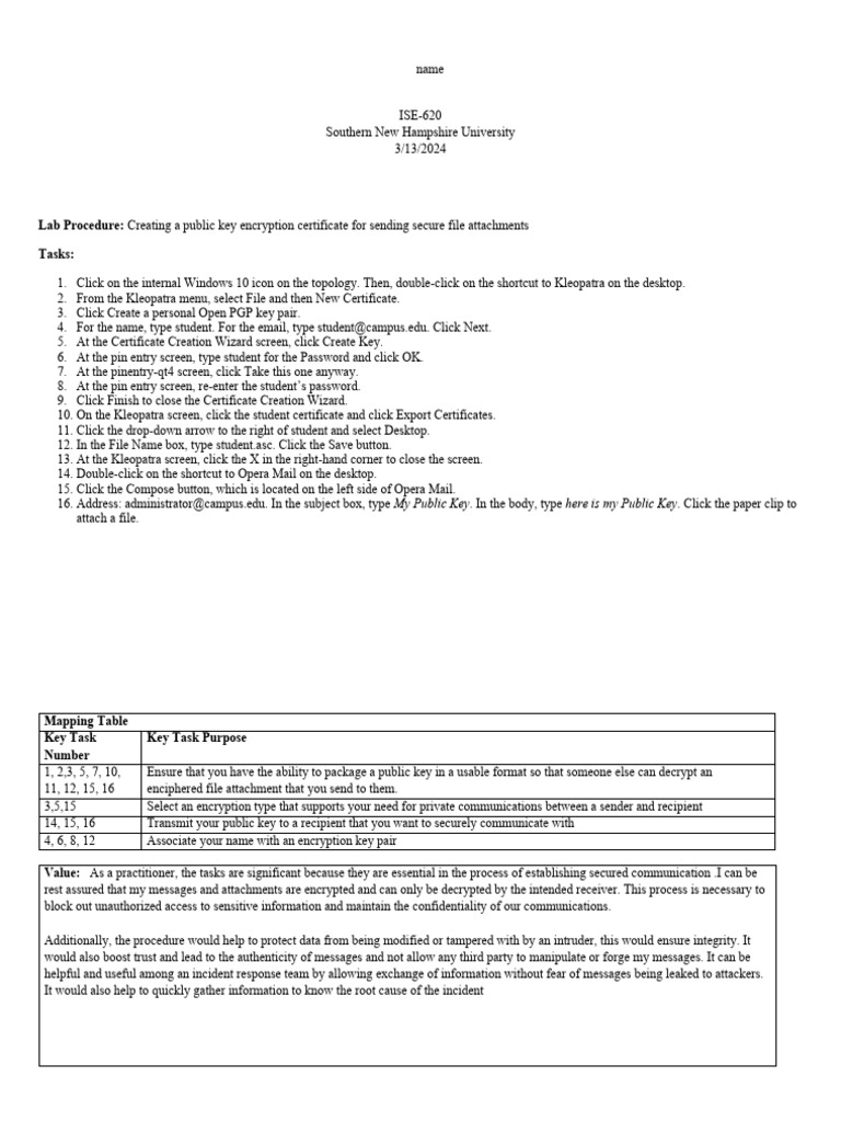 ISE 620 Module Three Lab Act | PDF | Encryption | Cyberspace
