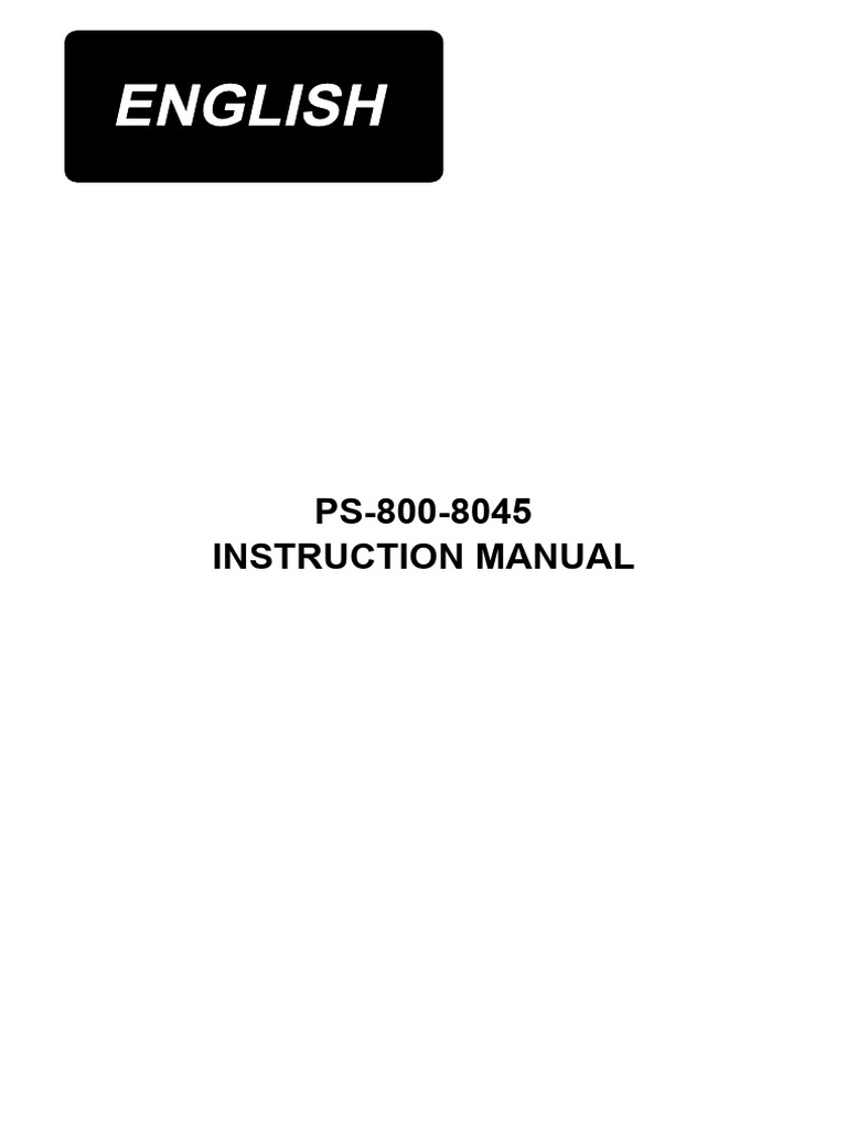 PS-800-8045 Sewing Machine Manual | PDF | Sewing Needle | Sewing Machine