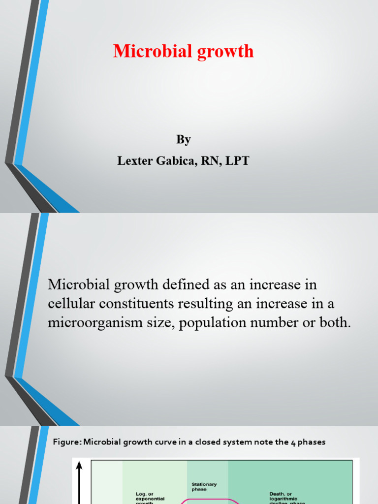 Microbial Growth | PDF | Microorganism | Microscopy