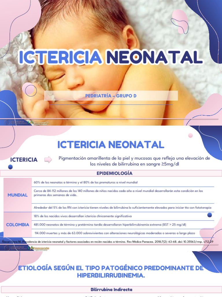 Ictericia Neonatal | PDF | Enfermedades y trastornos | Medicina CLINICA
