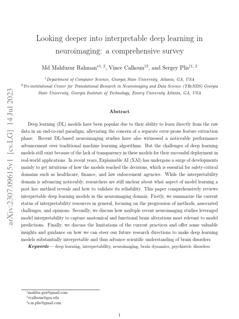 Looking Deeper Into Interpretable Deep Learning in | PDF | Machine Learning | Cognition
