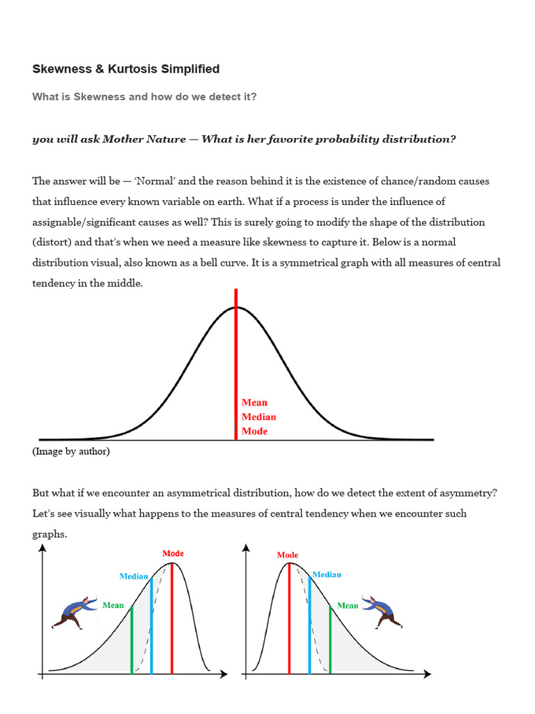 Skewness Kurtosis | Download Free PDF | Probability Theory ...