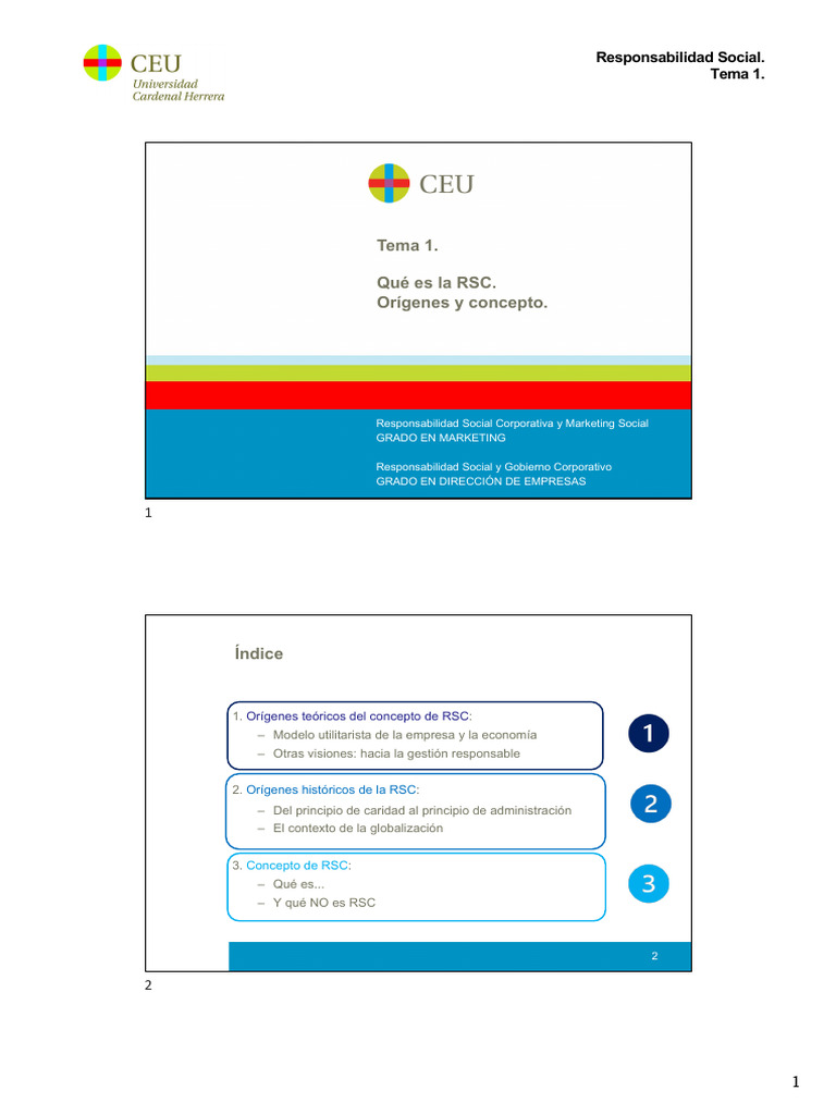 Tema 1 RSC | PDF | Responsabilidad social corporativa | Business