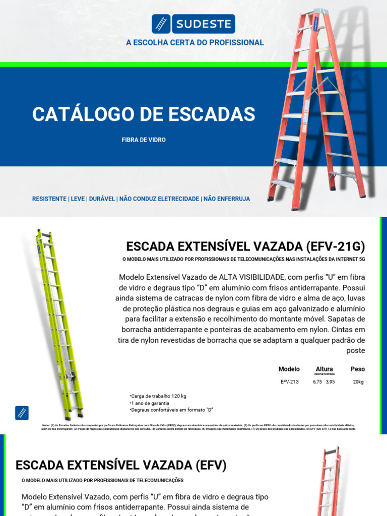 CATÁLOGO ESCADA SUDESTE 2022 Final | PDF | Nylon | Polímeros