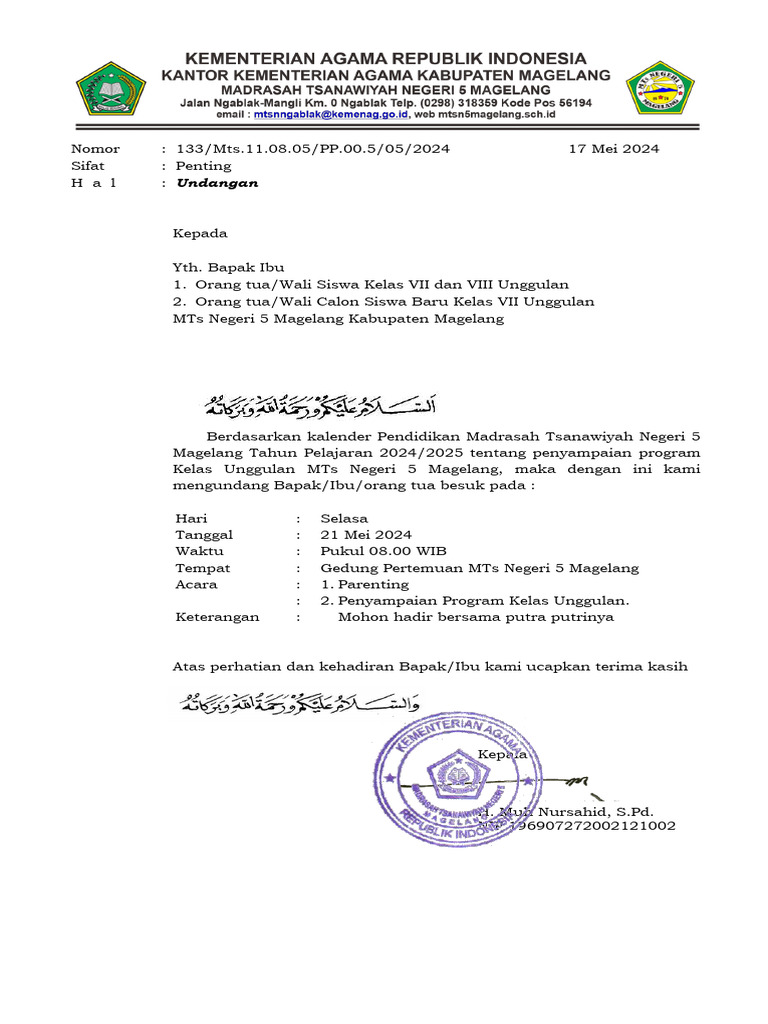 Undangan Parenting | PDF