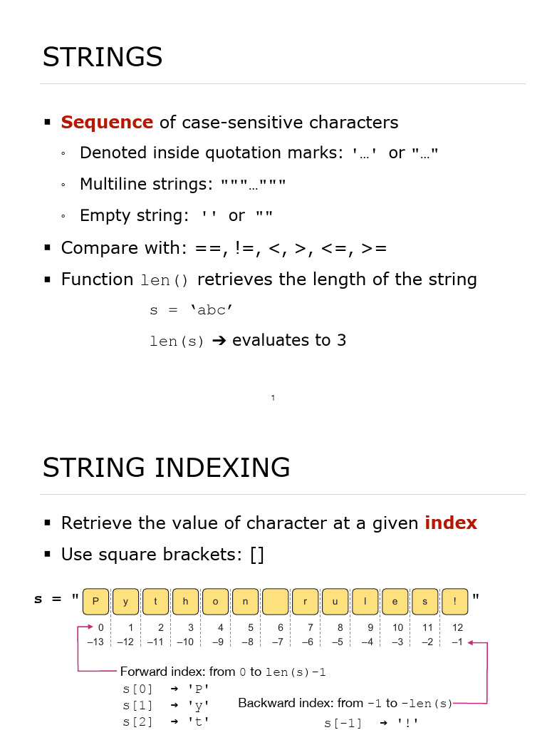 Lec 3 | PDF | String (Computer Science) | Python (Programming Language)