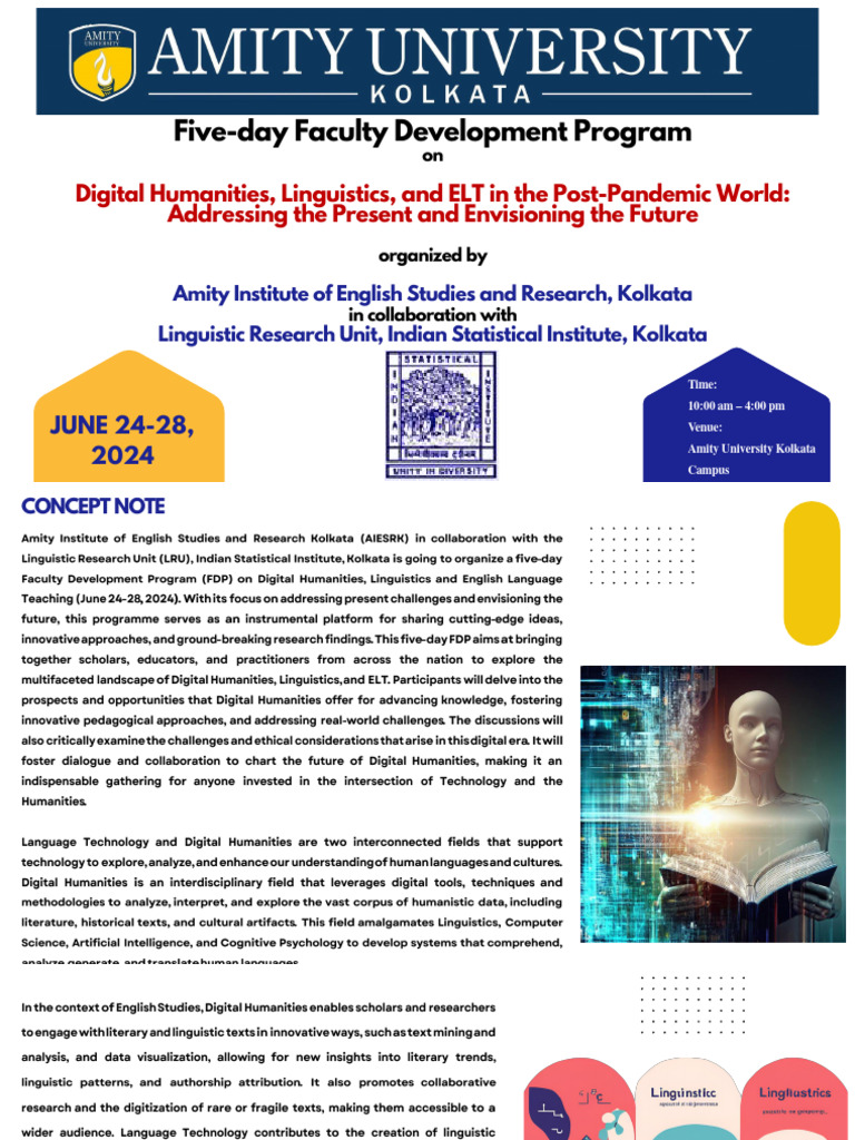 AIESRK - FDP Brochure - June24-28,2024 | PDF | Language Education | Learning