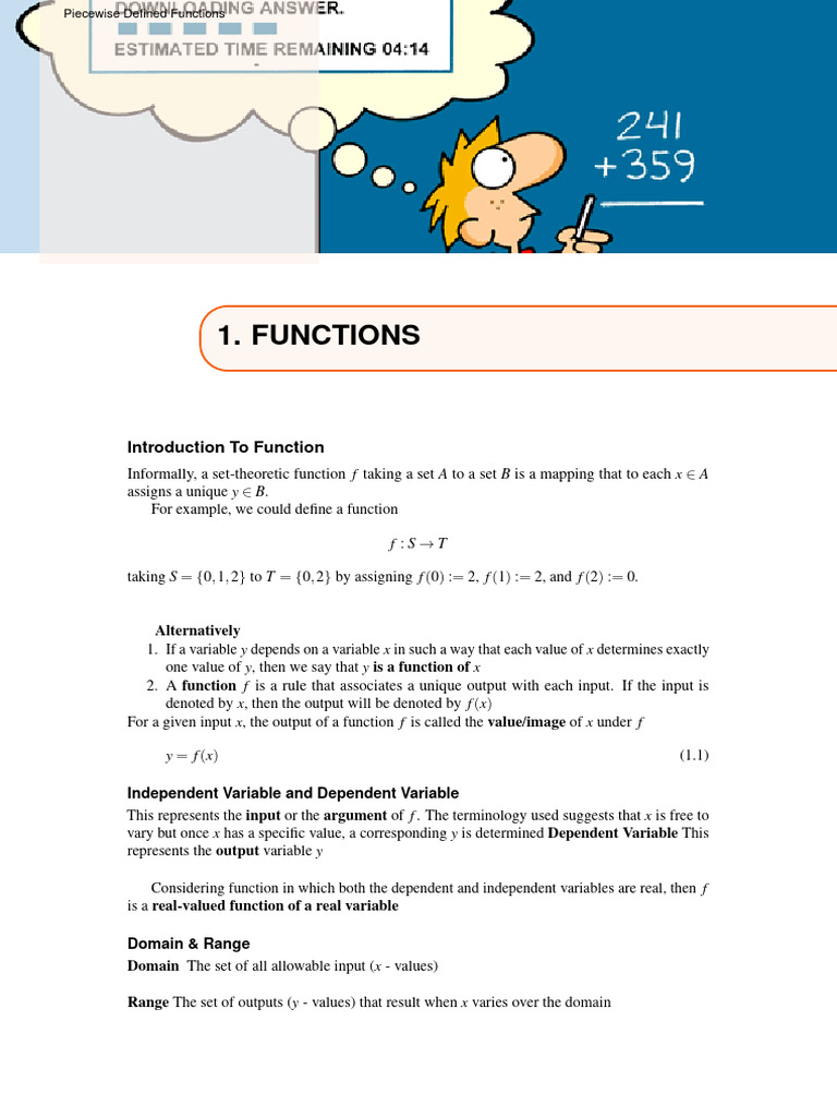 Analysis Lectue Notes Pdf Function Mathematics Mathematics