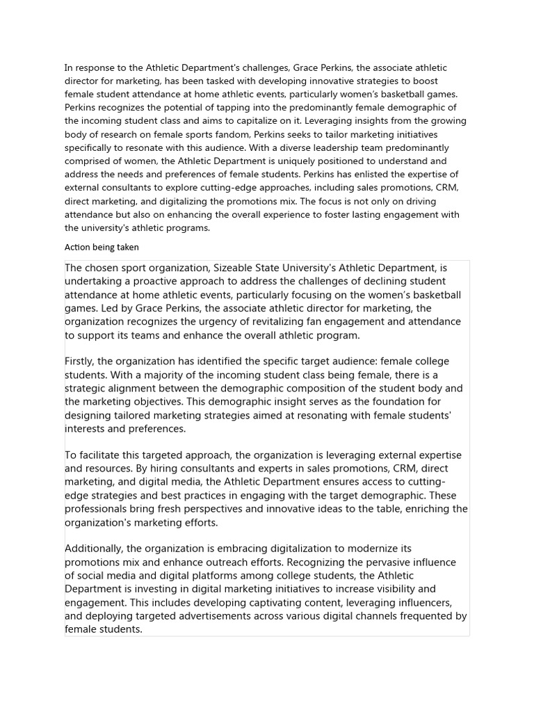 sports draft | PDF | Marketing | Marketing Strategy