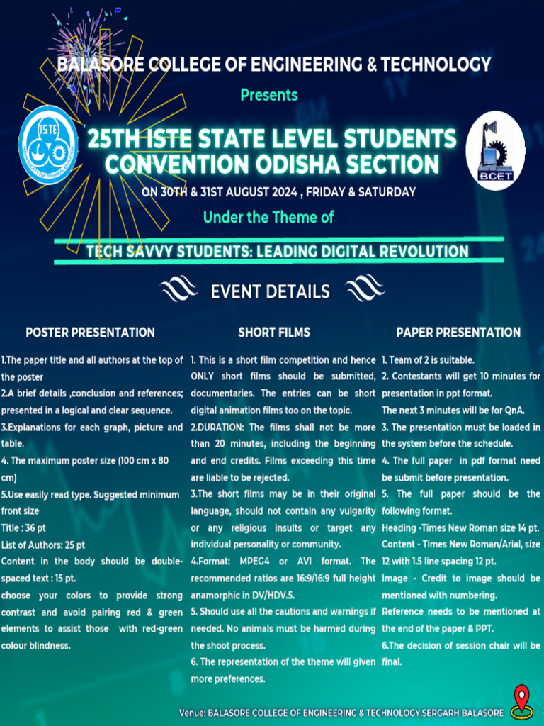 25th ISTE STUDENTS CONVENTION EVENT DETAILS | PDF
