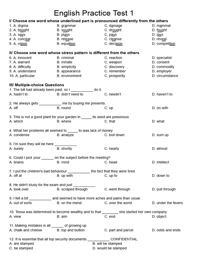 English Practice Test 1 (2024-2025) | PDF | Coca Cola | The Coca Cola ...