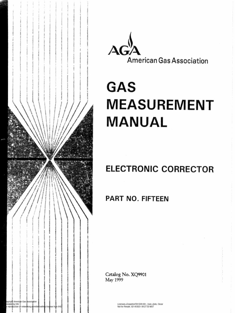 AGA GMM 15. Gas Measurement Manual - Part 15 Electronic Corrector | PDF | Data Management ...