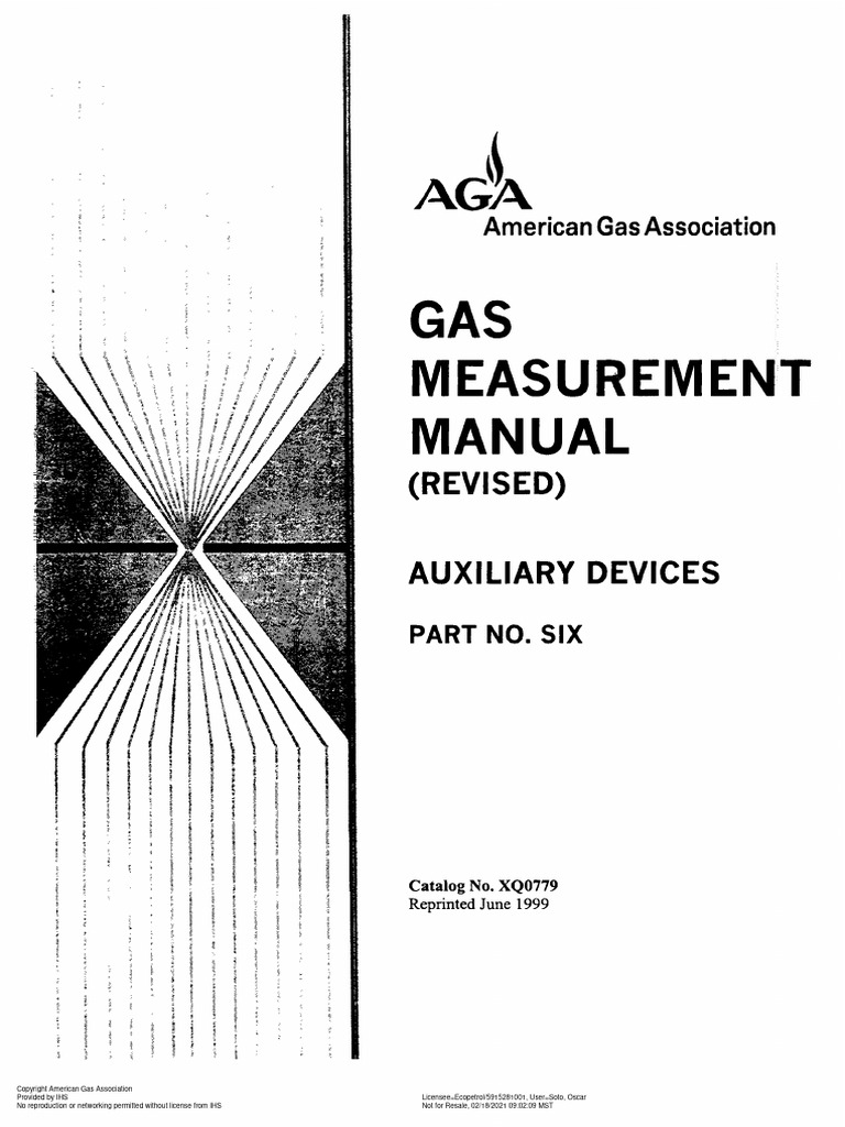 AGA GMM 6. Gas Measurement Manual - Part 6 Auxiliary Devices | PDF | Property Law | Government ...