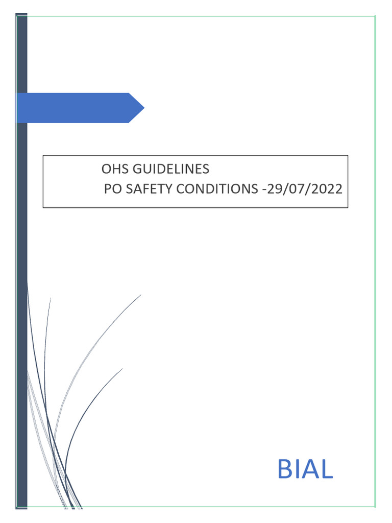 Safety Conditions & OHS | PDF | Personal Protective Equipment ...