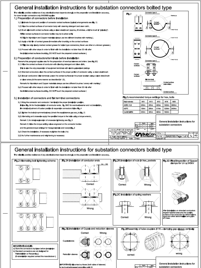 BA00193L General Installation Instruction English | PDF