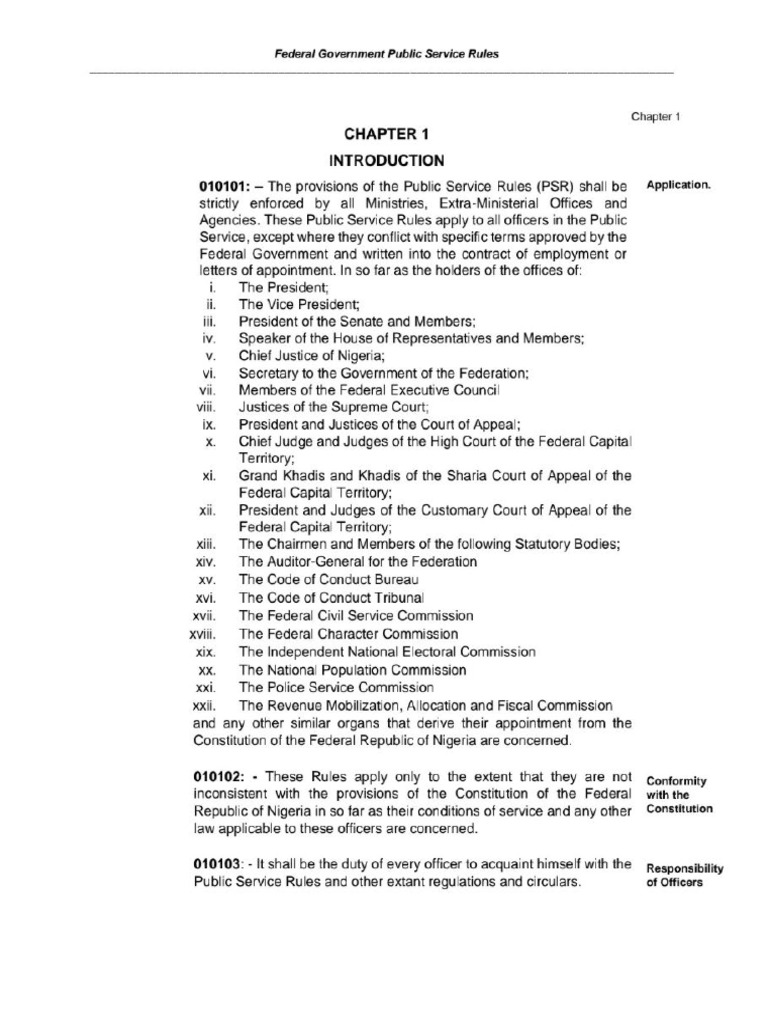 The Reviced Public Service Ruled PSR 2021 | PDF